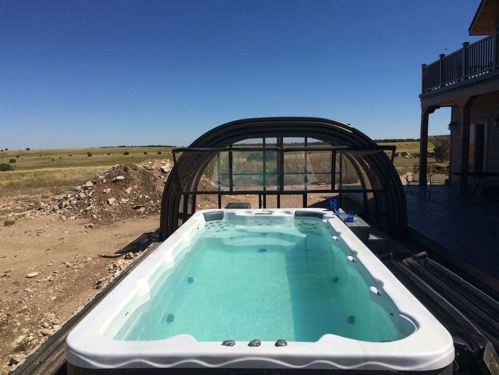 Pool & Spa Enclosures Laguna Swim Spa Enclosure — Enhanced Leisure
