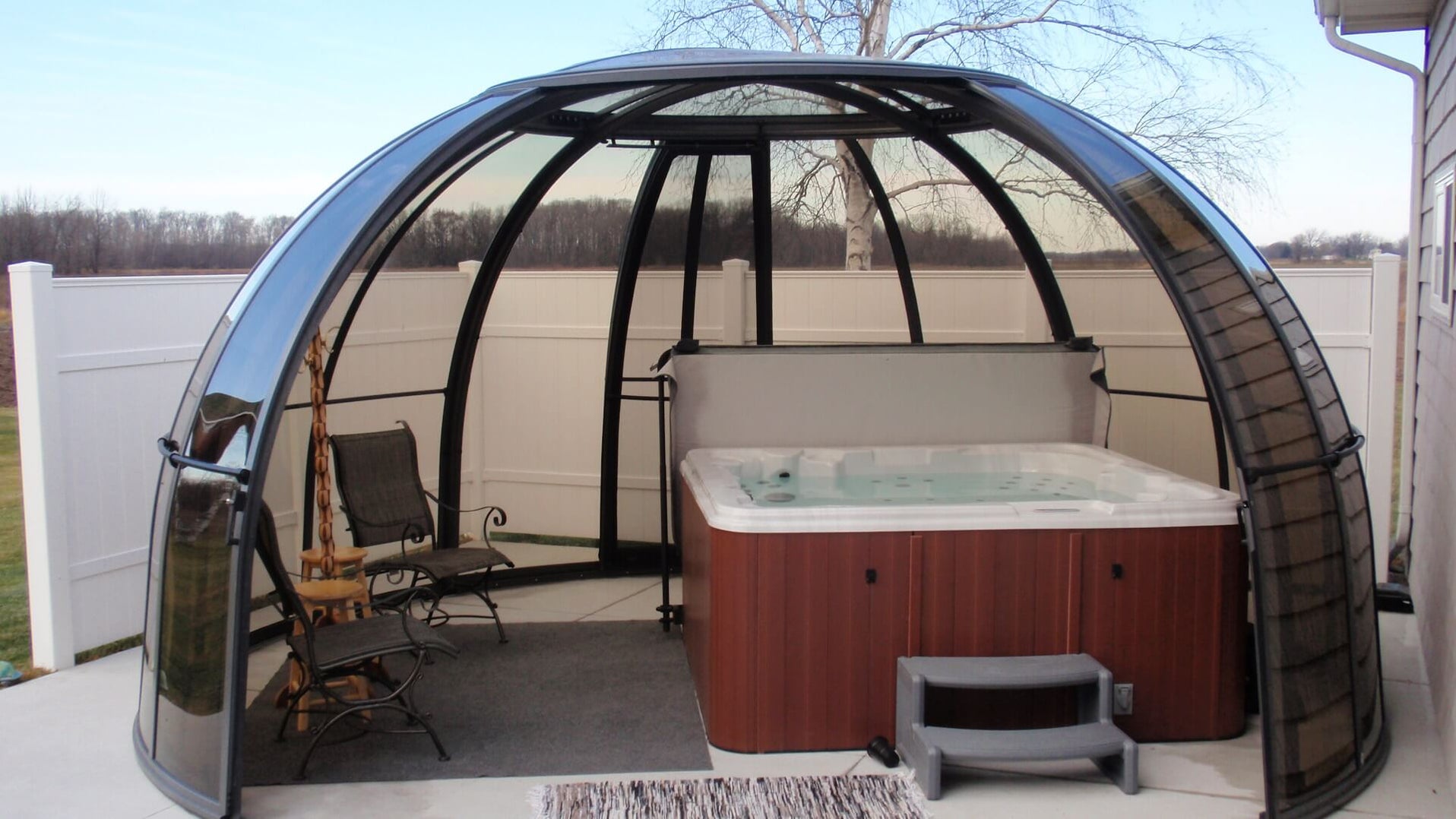 Pool & Spa Enclosures Spa Dome Orlando Hot Tub Enclosure — Enhanced Leisure