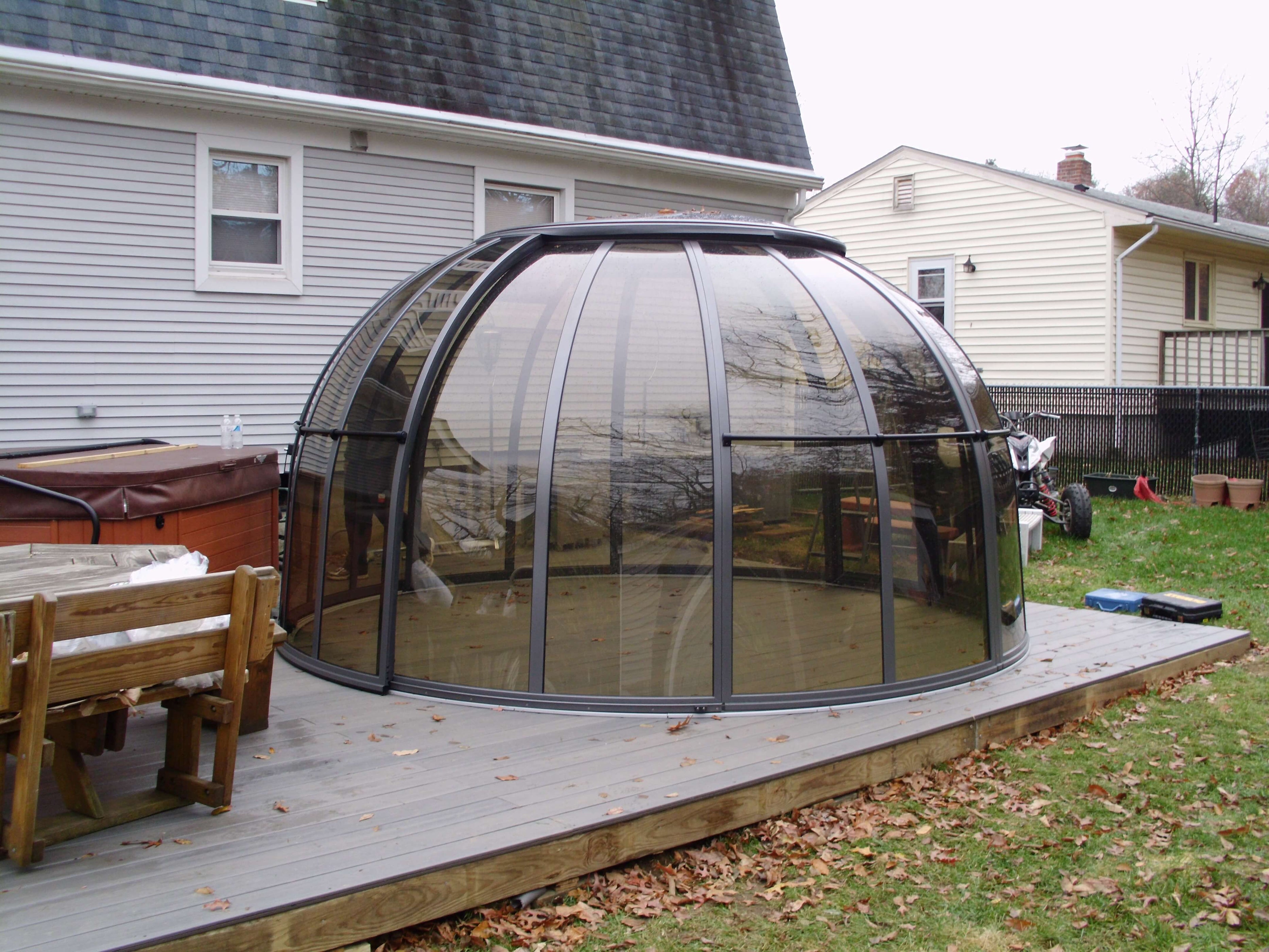 Pool & Spa Enclosures Spa Dome Orlando Hot Tub Enclosure — Enhanced Leisure
