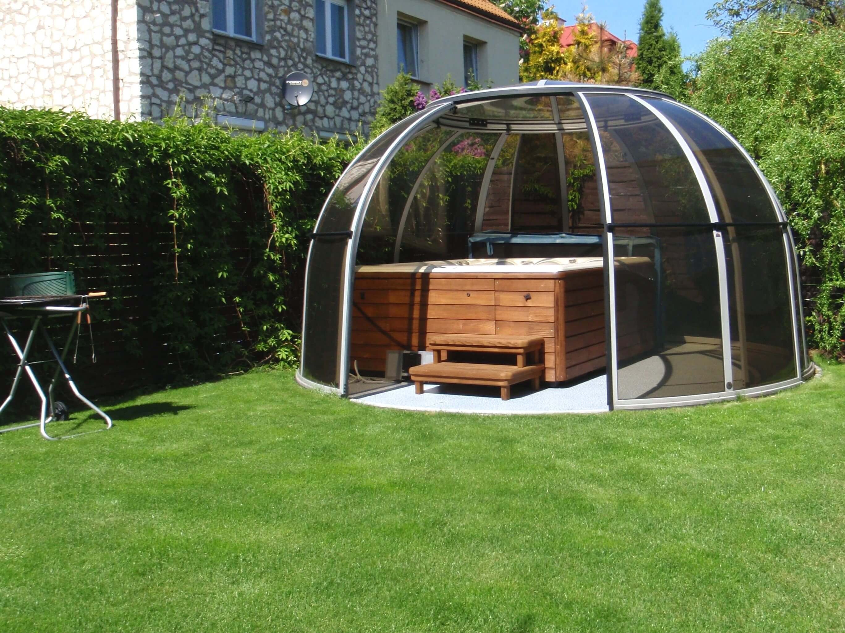 Pool & Spa Enclosures Spa Dome Orlando Hot Tub Enclosure — Enhanced Leisure